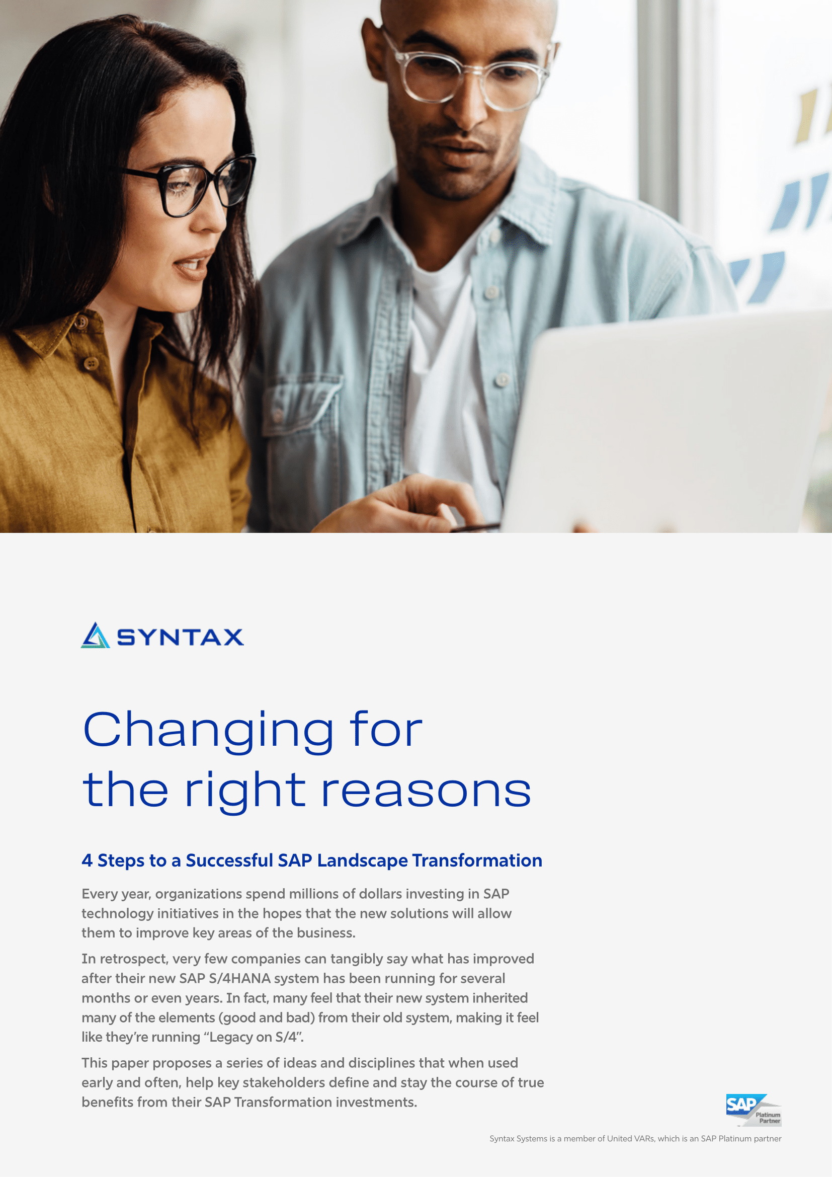 4 Steps for Landscape Transformation (SAP Compass):Whitepaper